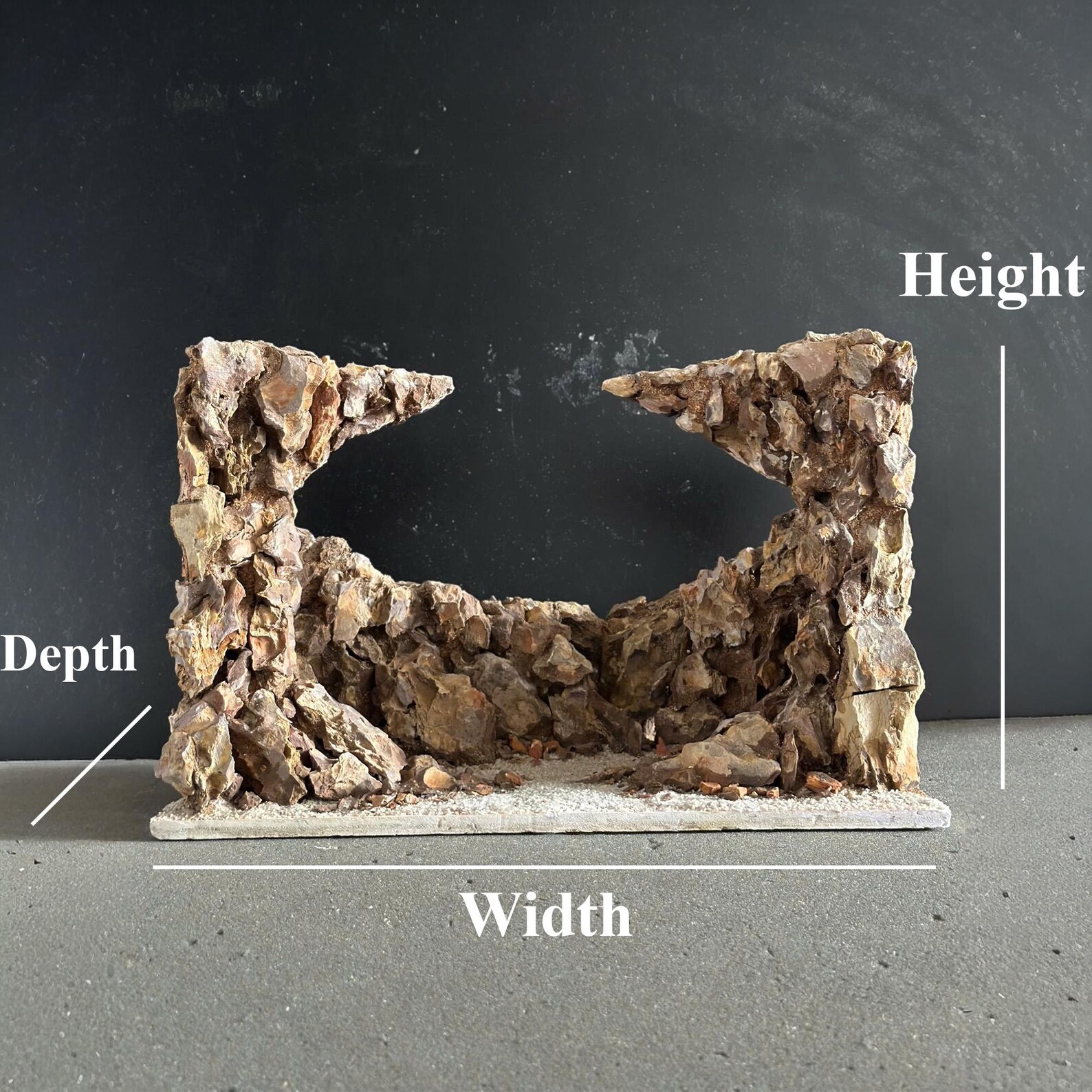 Handmade Natural Rock Cave for Aquarium, Unique Fish Tank Decoration ...