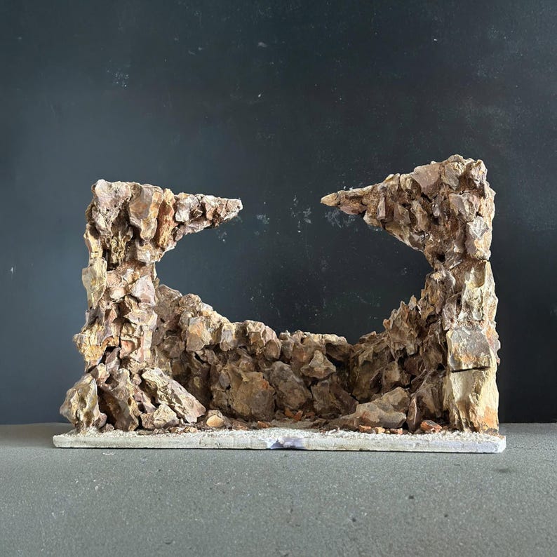 Handmade Natural Rock Cave for Aquarium, Unique Fish Tank Decoration ...