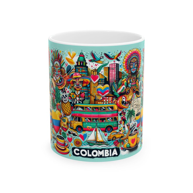 Colombian Culture Ceramic Mug - Etsy