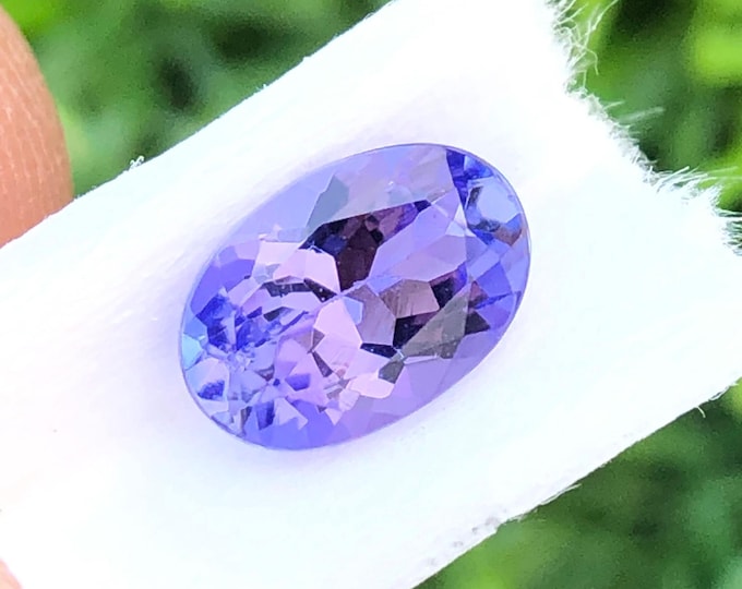 Natural Unheated Tanzanite Purple Blue Color Zoisite Oval Cut Gemstone ...
