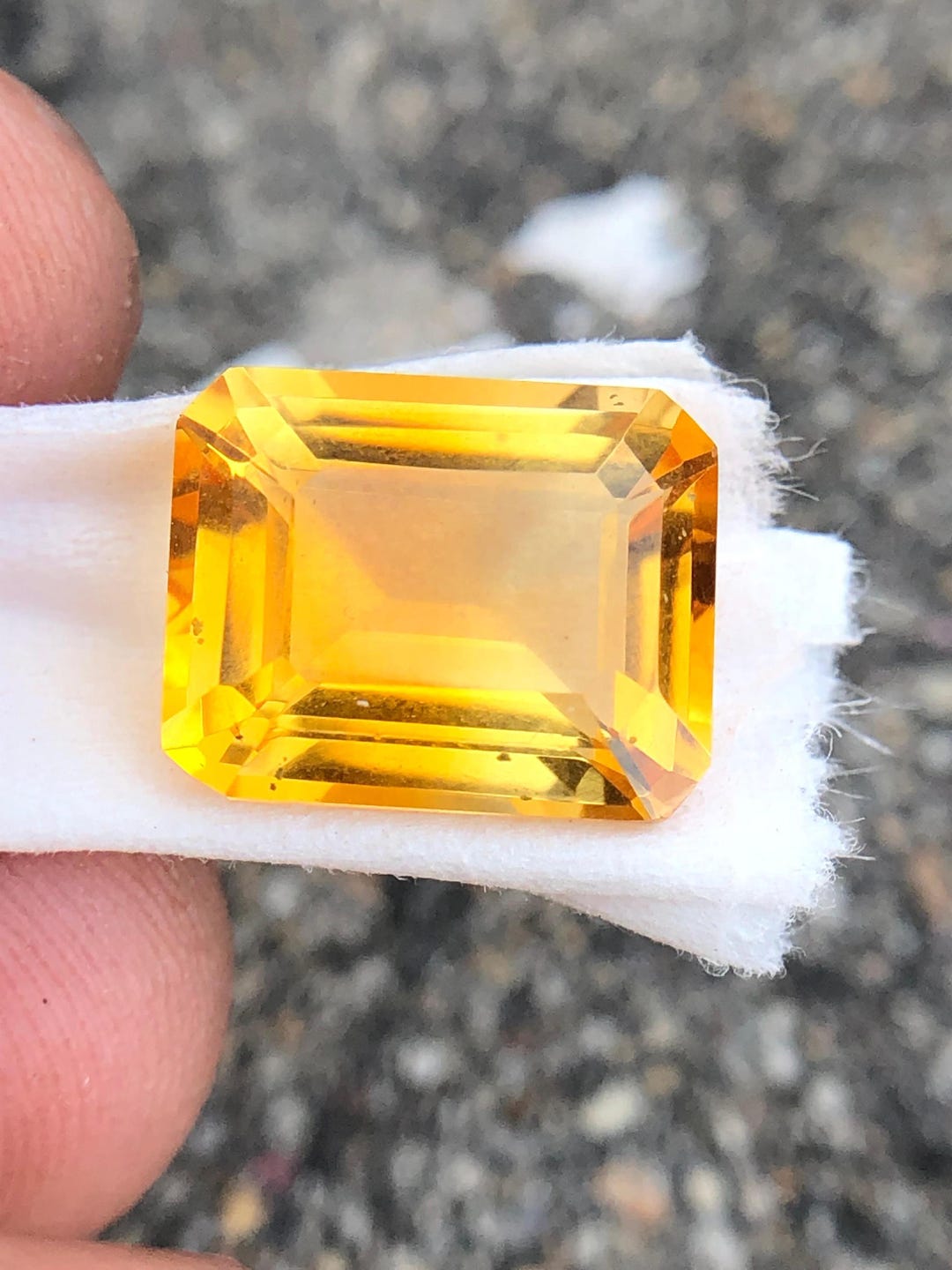 Natural Golden Citrine Octagon Cut Loose Clean Gems, 4 Carat Untreated ...