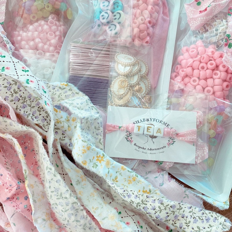 Shabby Chic Name Bracelet - Etsy