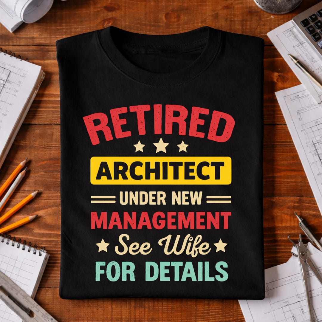 Retired Architect T-shirt | Funny Architects Retirement Tee - Etsy