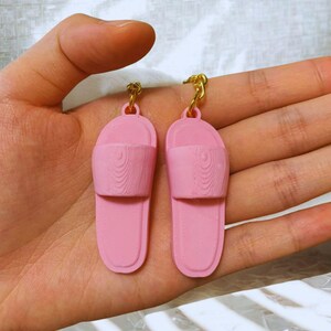 Mini 3d-printed Slipper Keychain | Cute Shoe Charm for Keys, Bag ...