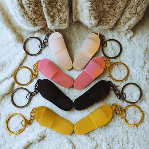 3D Printed Mini Slipper Keychain | Cute Shoe Charm (STL File) - Etsy