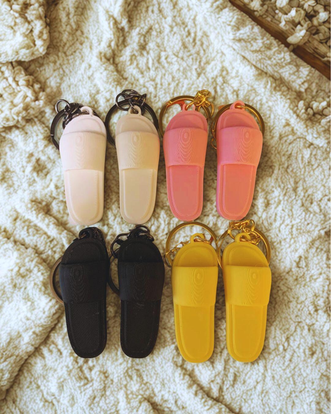 3D Printed Mini Slipper Keychain | Cute Shoe Charm (STL File) - Etsy
