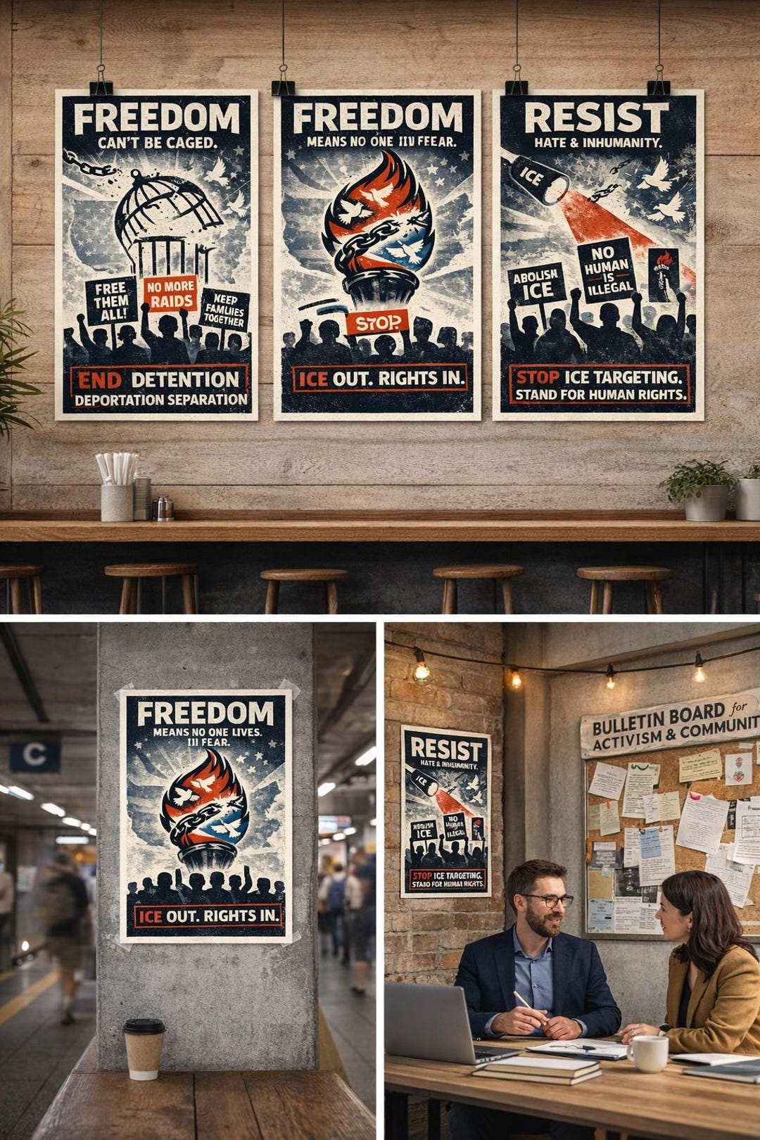 Freedom Protest Art Prints | Human Rights Activist Posters (digital ...