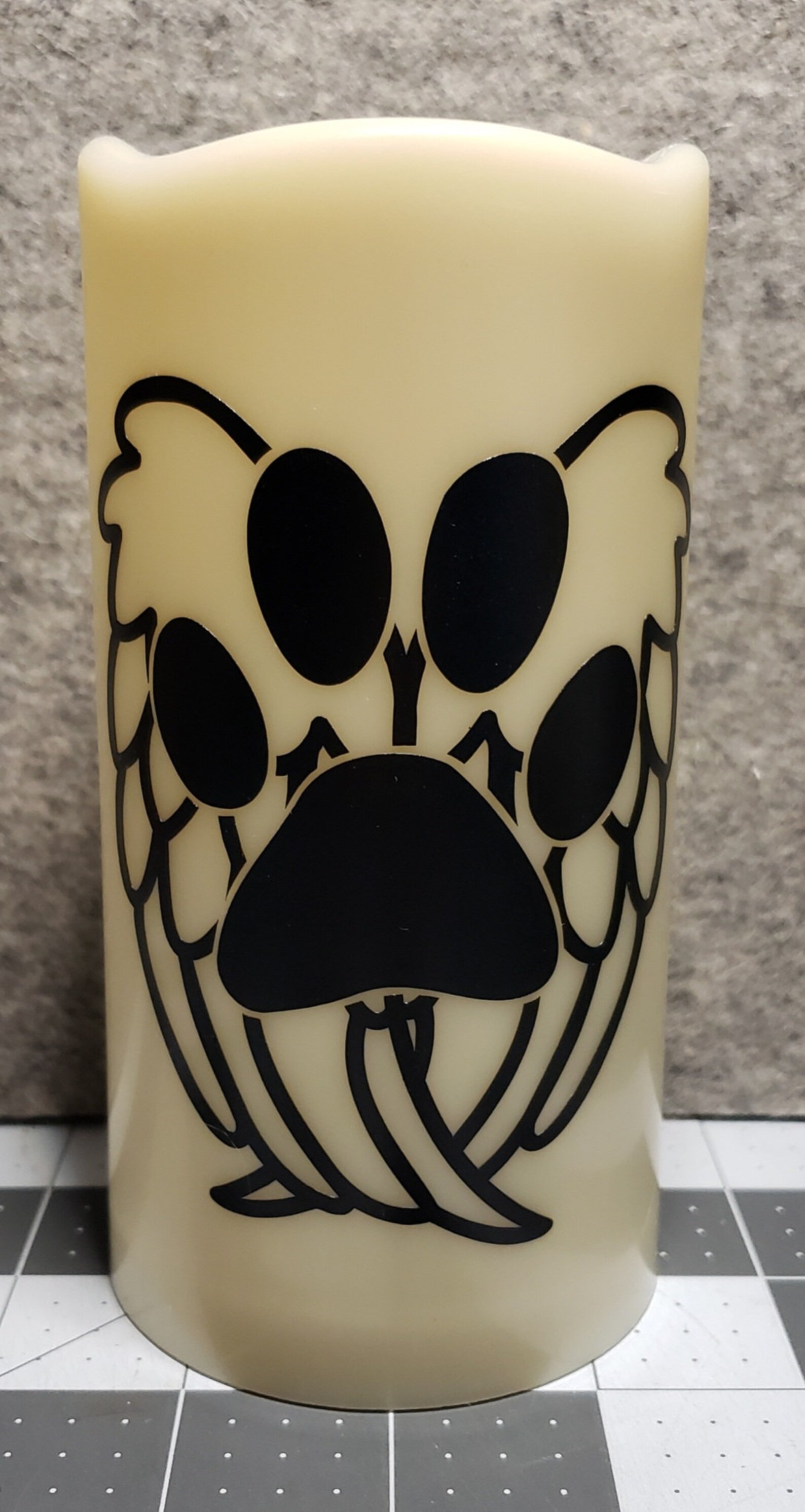 Pet Dog Angel Pawprint Memorial Custom Flameless Battery Operated LED ...