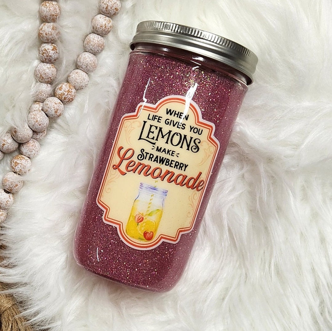 When Life Gives You Lemons Glitter Resin Epoxy 24oz Mason Jar Tumbler ...