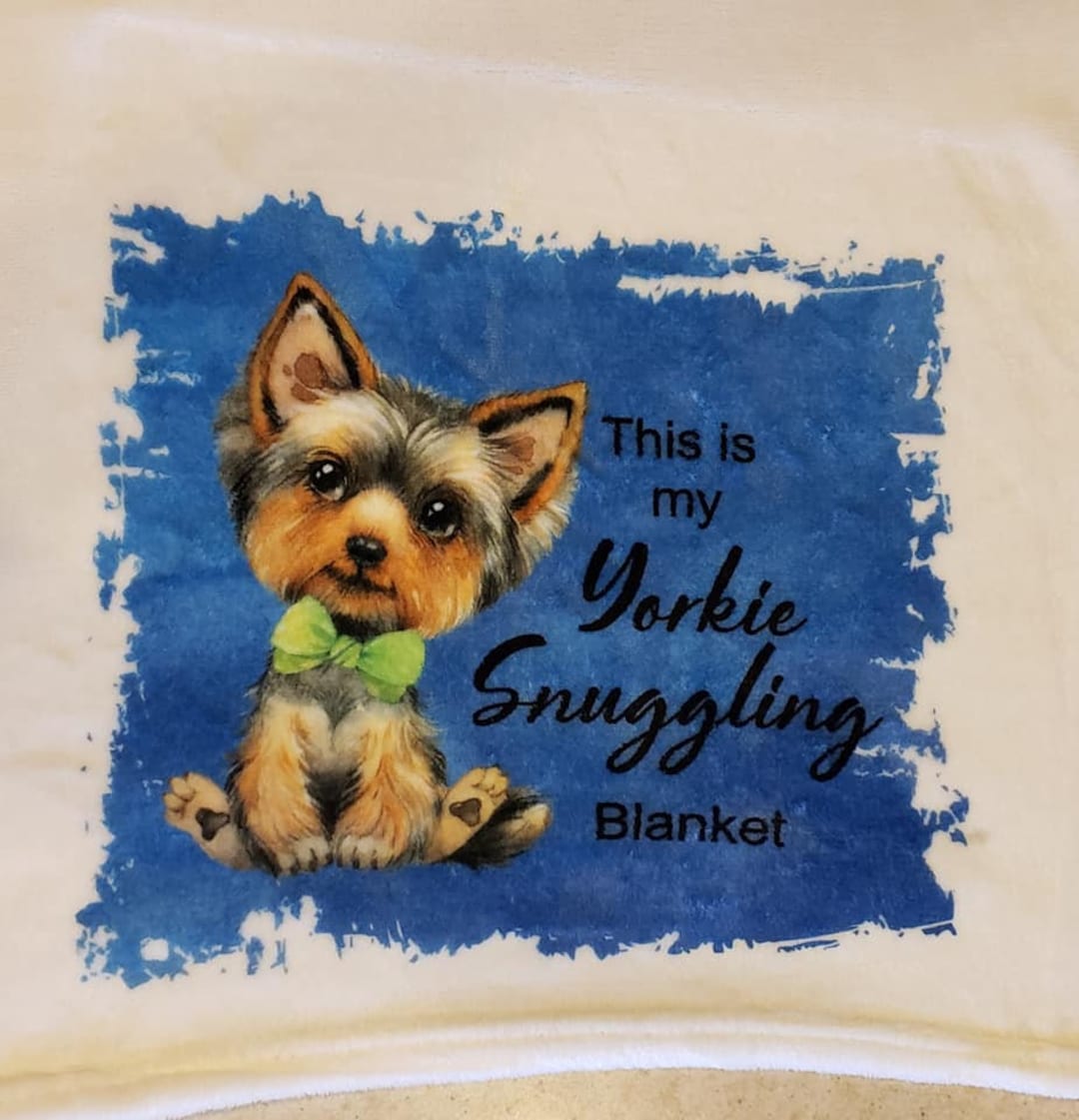 Yorkshire Terrier Sublimation Throw Polyester Microfiber Yorkie Boy ...
