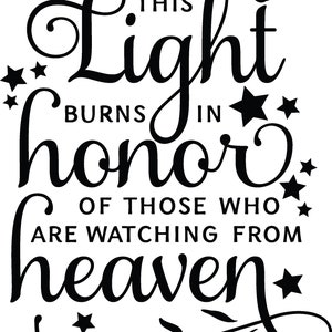 Memorial Lantern, Custom, Personalize, Memory of a Loved One ...