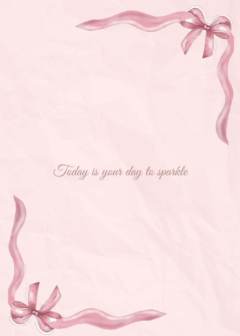 Pink Birthday Card – Elegant 5x7 Foldable Printable | A Birthday Wish ...