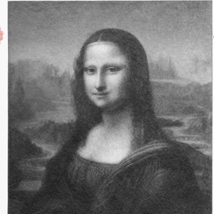 Mona Lisa Print! Hyper-high-rez Engraving. Extremely Fine Detail in ...