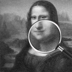 Mona Lisa Print! Hyper-high-rez Engraving. Extremely Fine Detail in ...