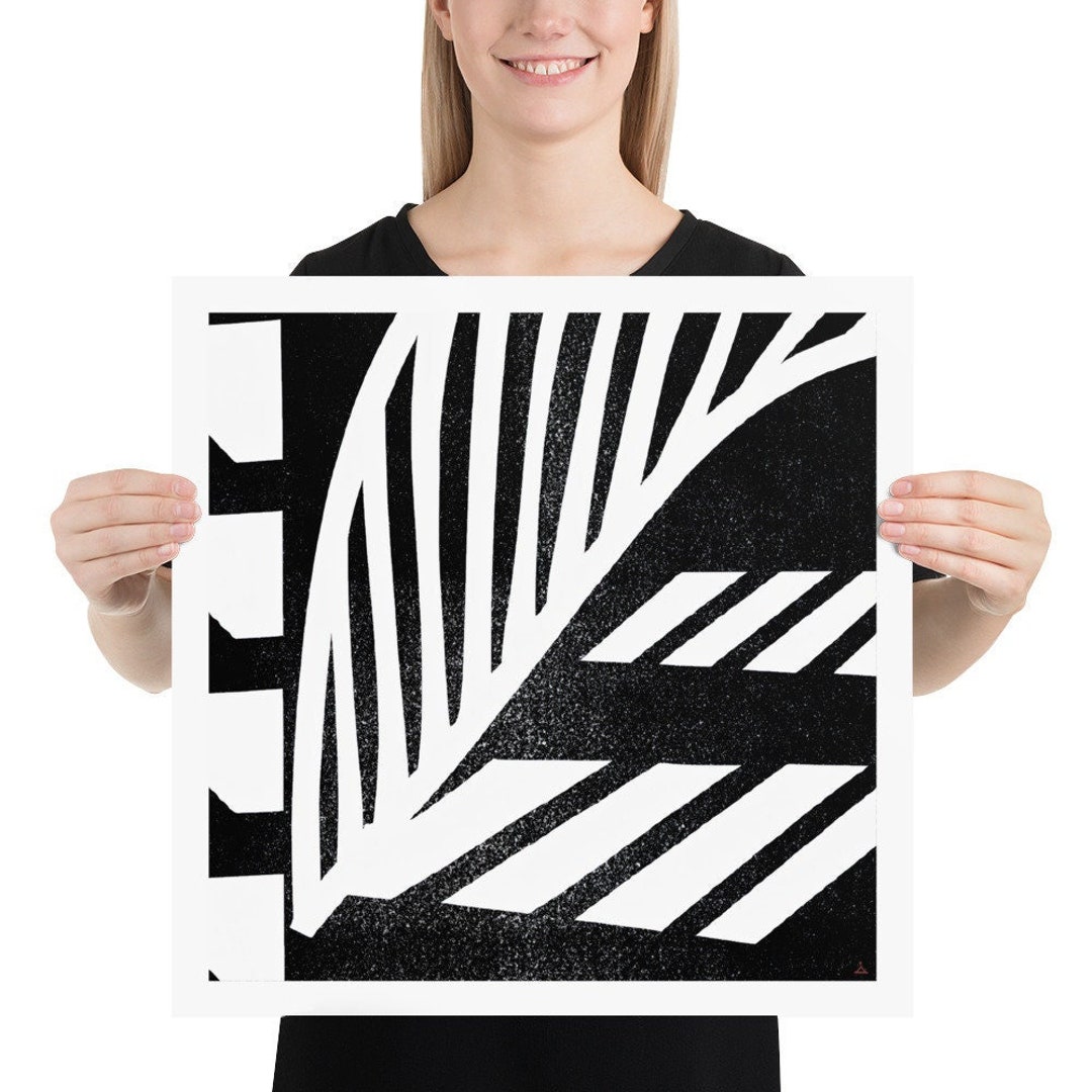 Square Format Print kerch Bridge Lino-cut Style Art Print Available in ...