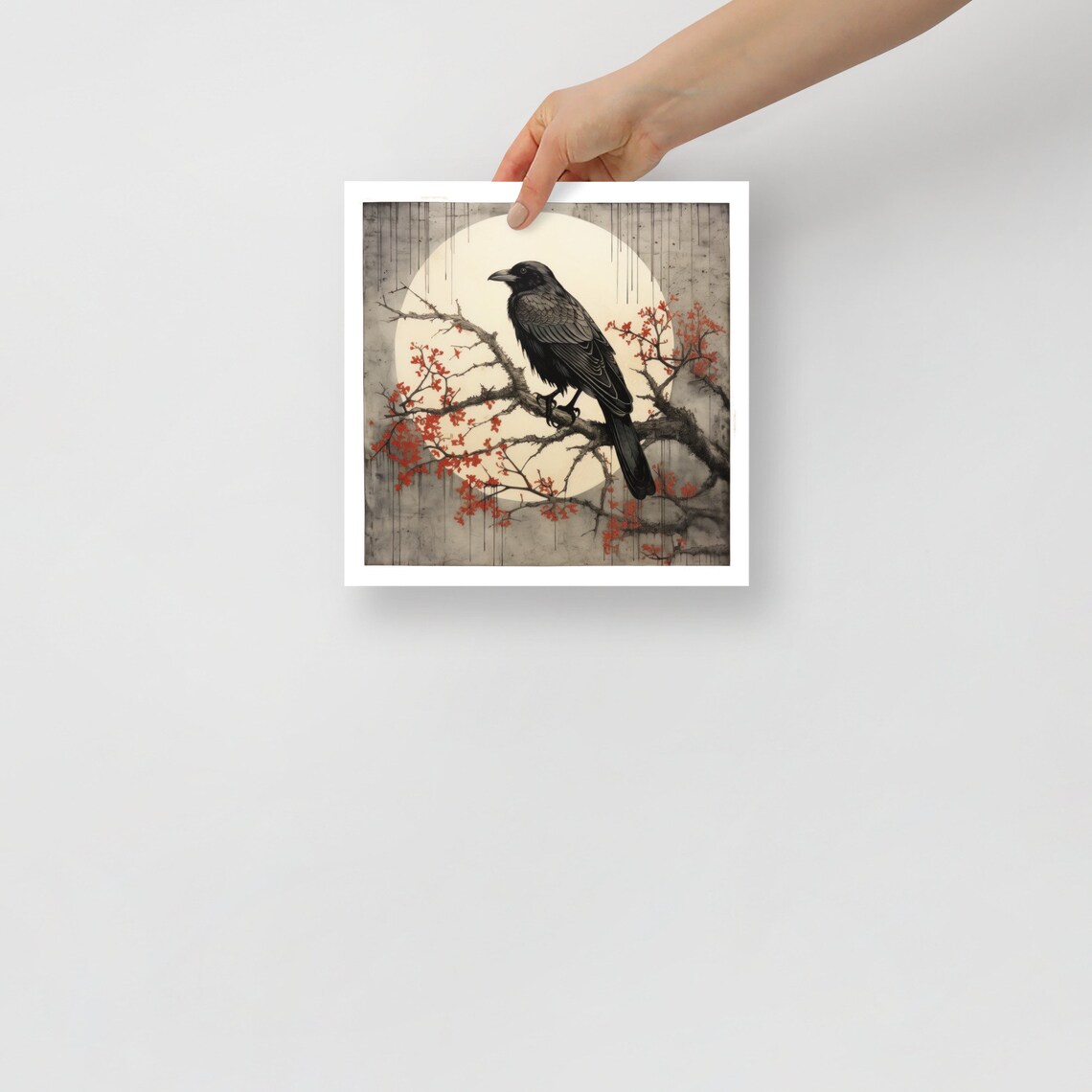 Moku Hanga Japanese Wood Block Style Print Reflecting the Aesthetic of ...