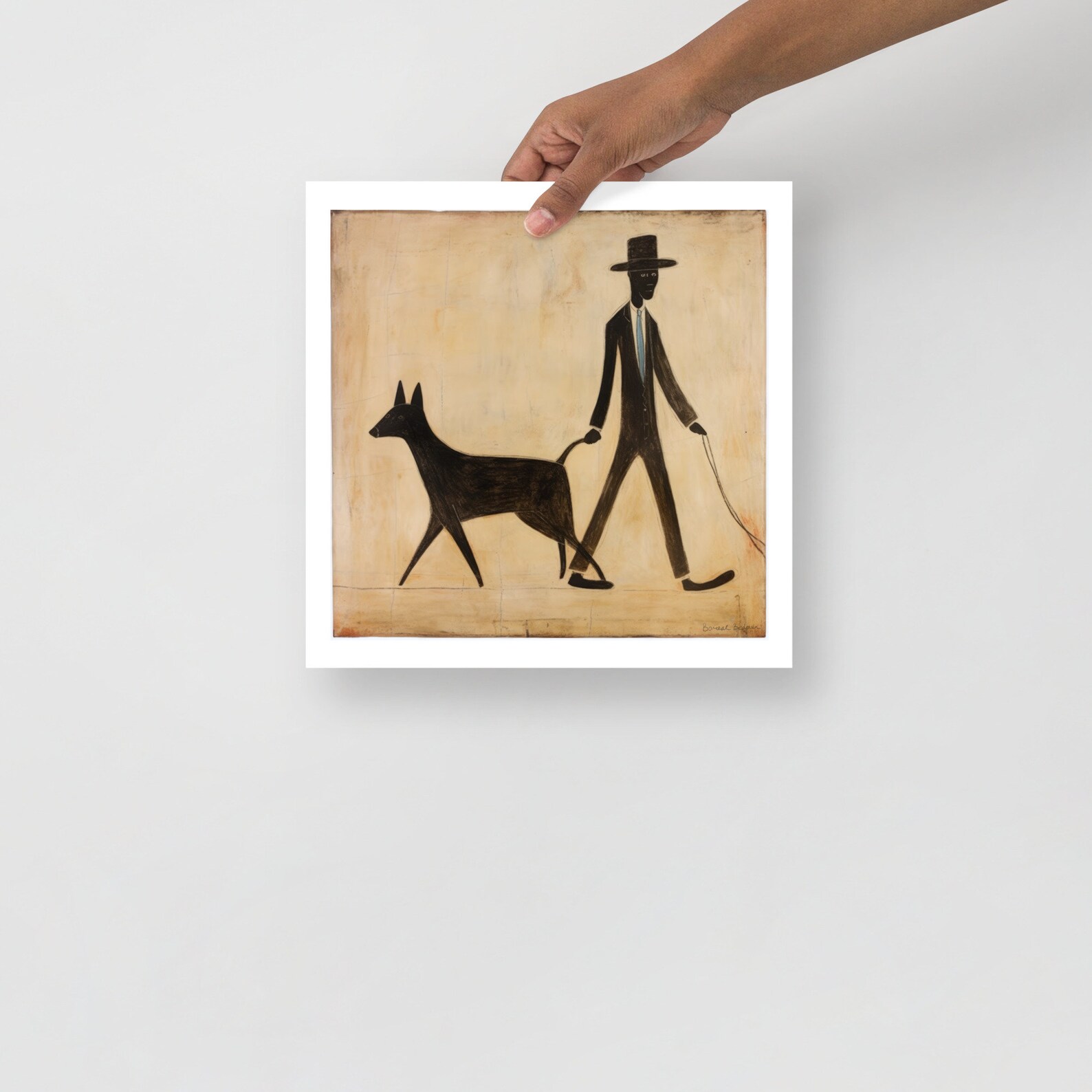 Wag the Dog - Folk-art Print in the Heart-warming Style Art Brute ...
