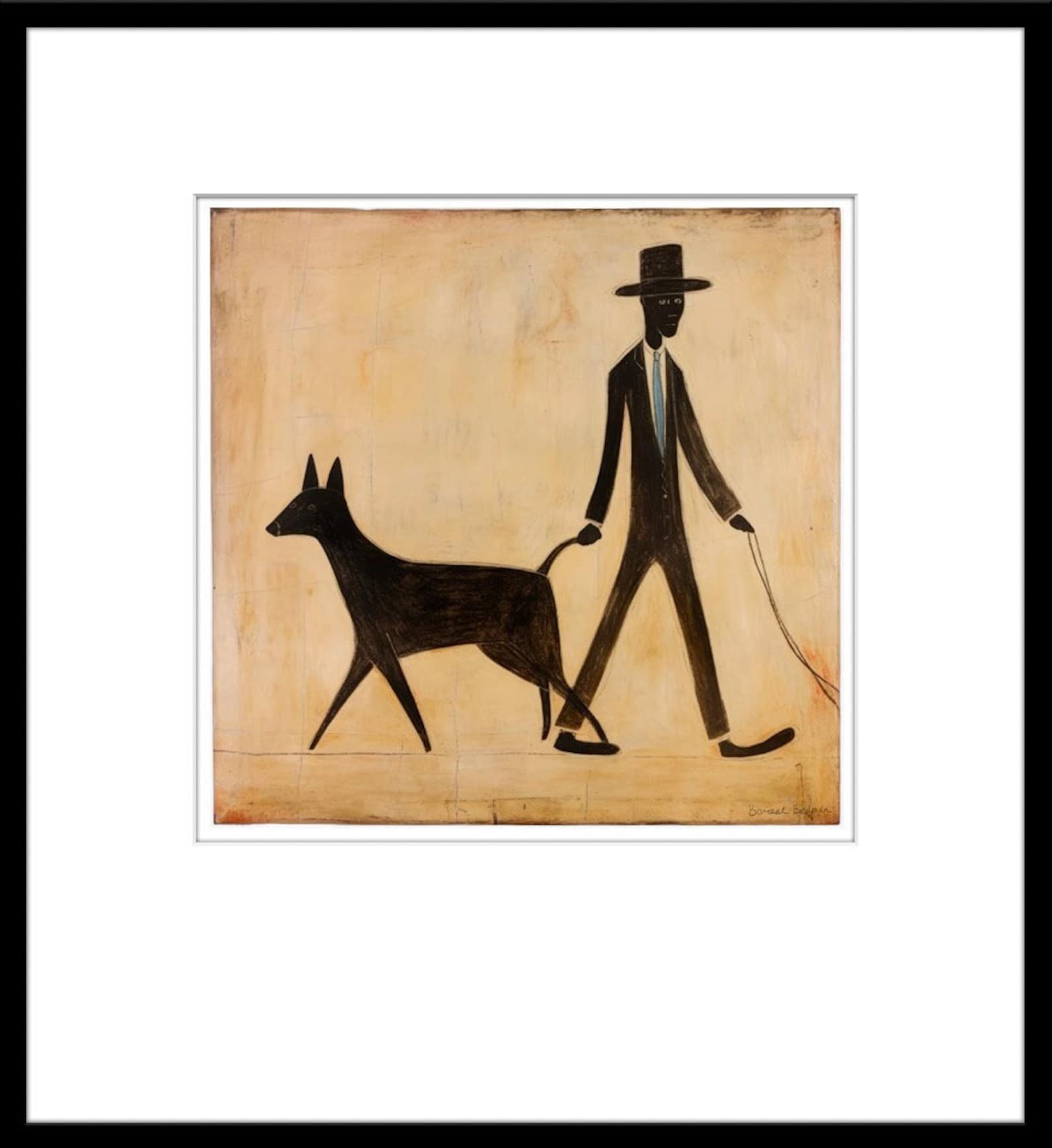 Wag the Dog - Folk-art Print in the Heart-warming Style Art Brute ...