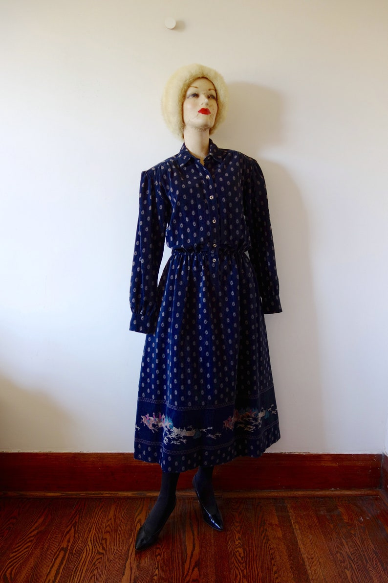 1980s Corduroy Shirtwaist Dress Vintage J.G. Hook Cotton - Etsy
