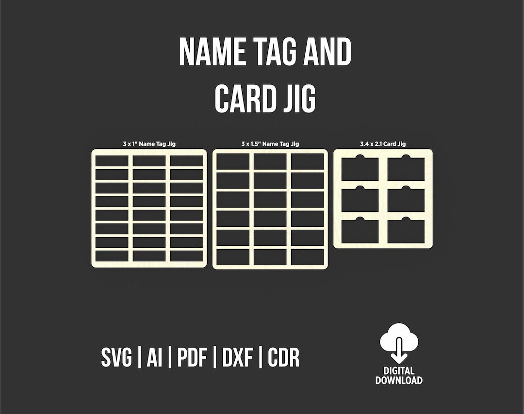 Laser Engraving Name Tag and Metal Card Jig | UV Print Compatible ...