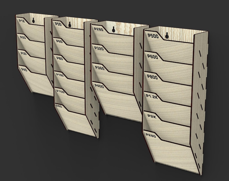 Sanding Disc Holder Rack Svg and Dxf Files for Laser Cut, Sandpaper ...