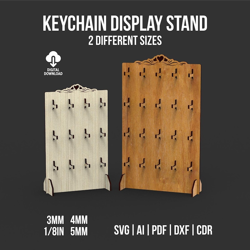 Keychain Display Stand - Etsy