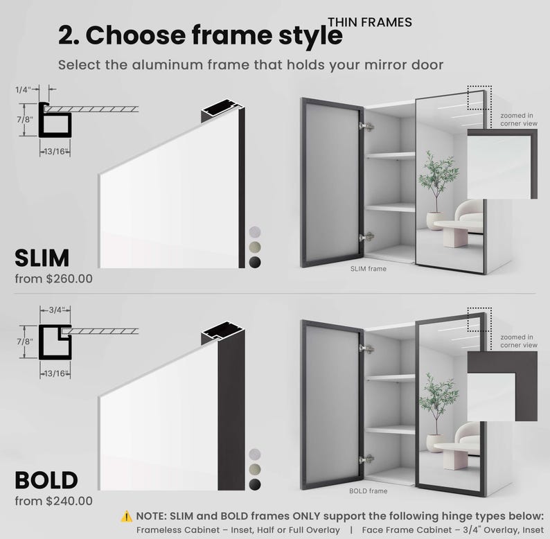 Mirror Cabinet Doors | Custom Mirror Door for Existing Cabinets ...