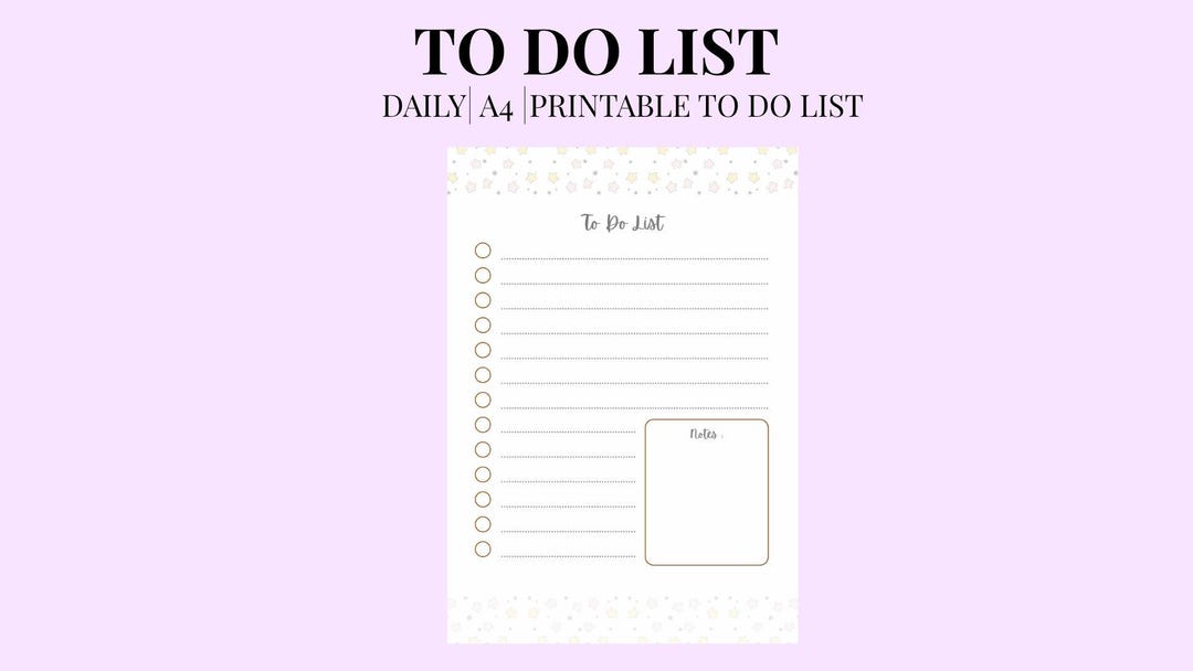 To Do List, Task Tracker, Productivity Tool, Daily to Do List Tracker ...