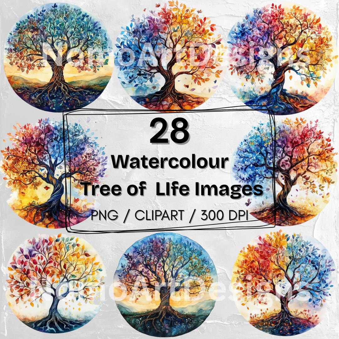 28 Watercolor Tree of Life Clipart, Tree of Life PNG, Tree Watercolor ...