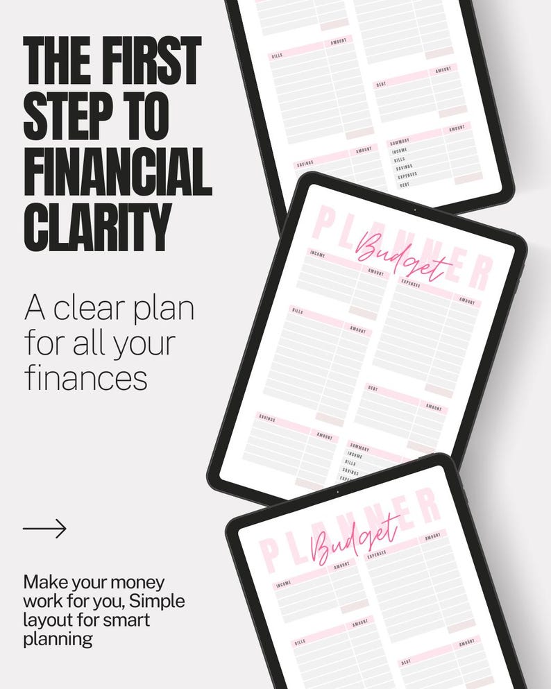 Monthly Budget Planner Printable | Income & Expense Tracker PDF ...