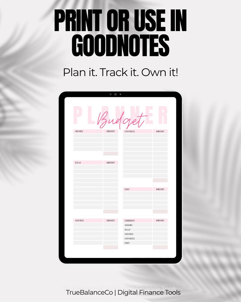 Monthly Budget Planner Printable | Income & Expense Tracker PDF ...