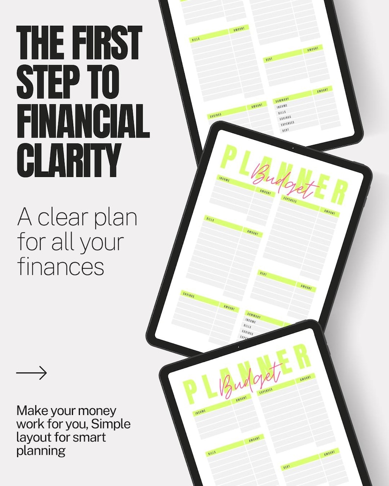 Monthly Budget Planner Printable | Income & Expense Tracker PDF ...