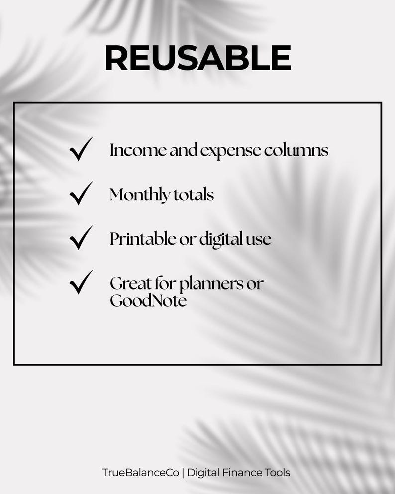 Monthly Budget Planner Printable | Income & Expense Tracker PDF ...