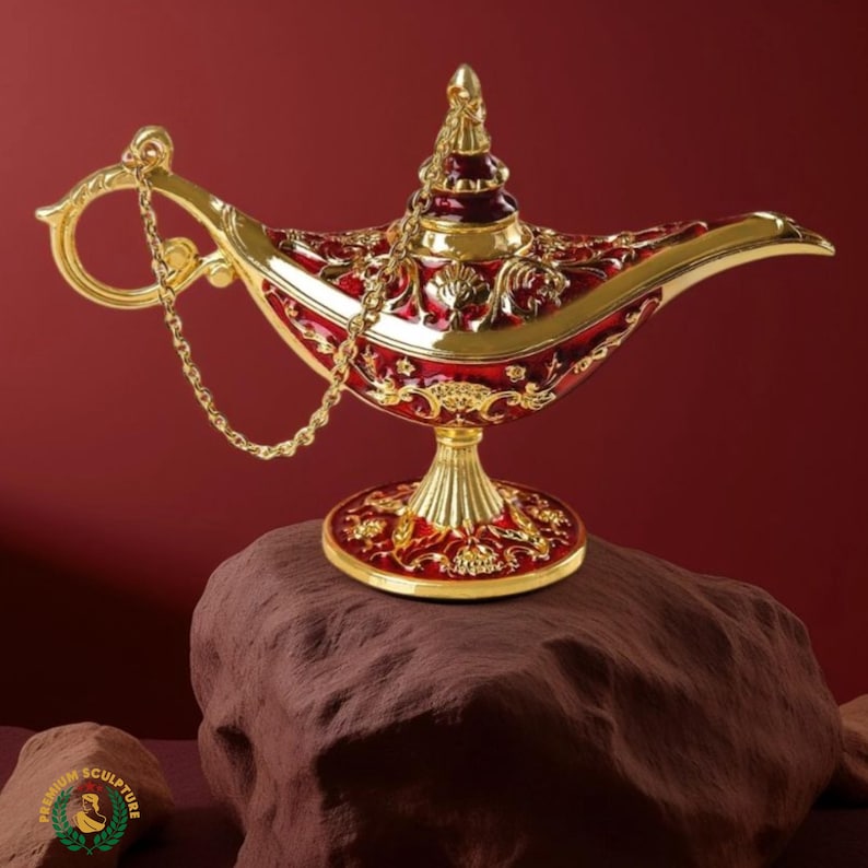 Vintage Wishing Lamp Magic Genie Lamp Home Decor Antique-style ...