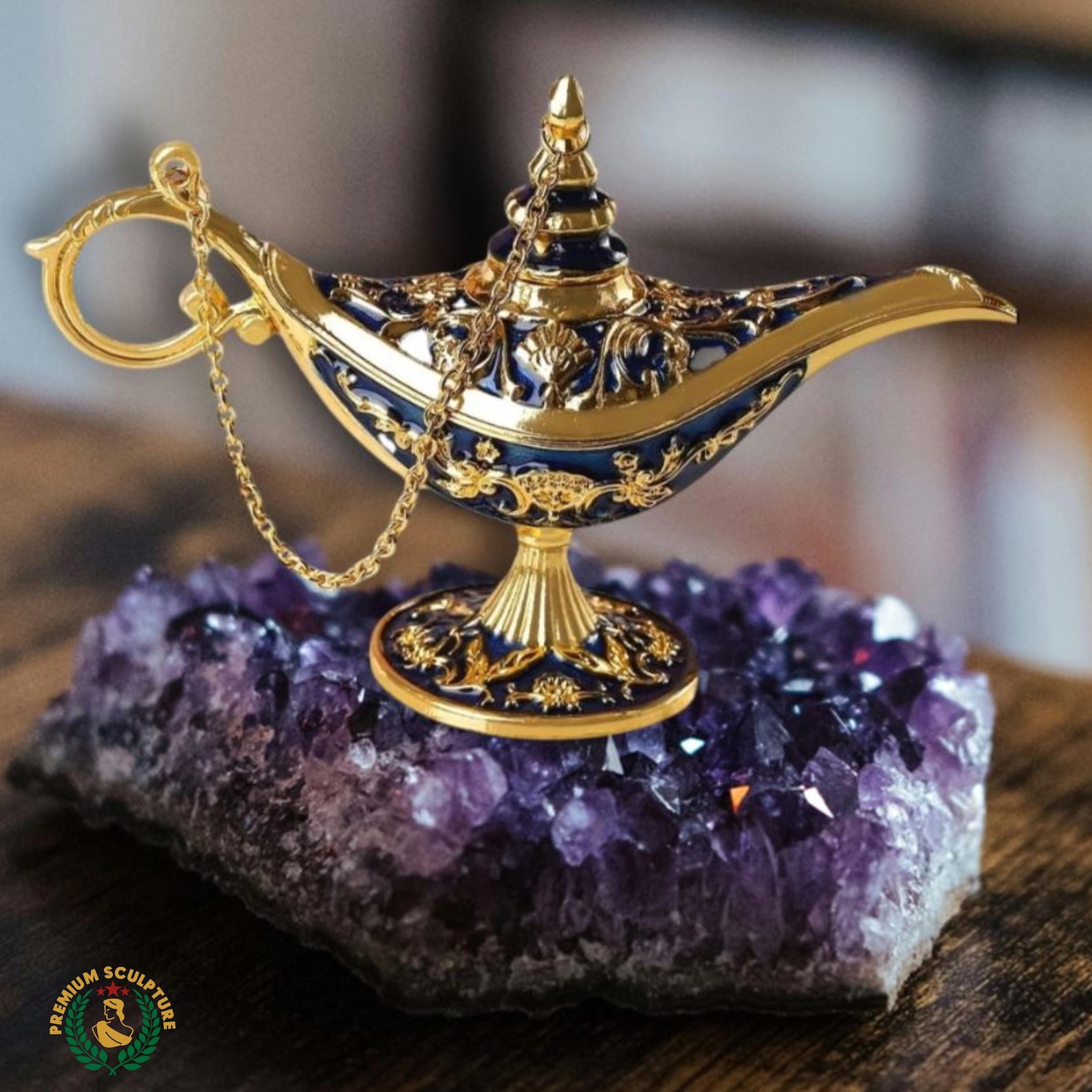 Vintage Wishing Lamp Magic Genie Lamp Home Decor Antique-style ...