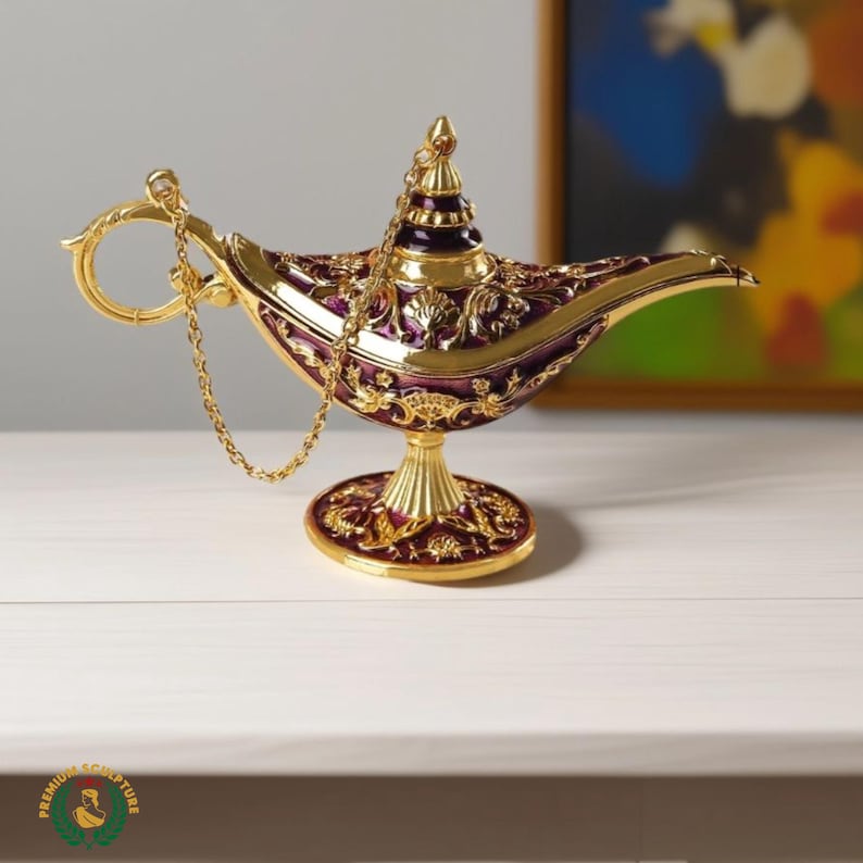 Vintage Wishing Lamp Magic Genie Lamp Home Decor Antique-style ...