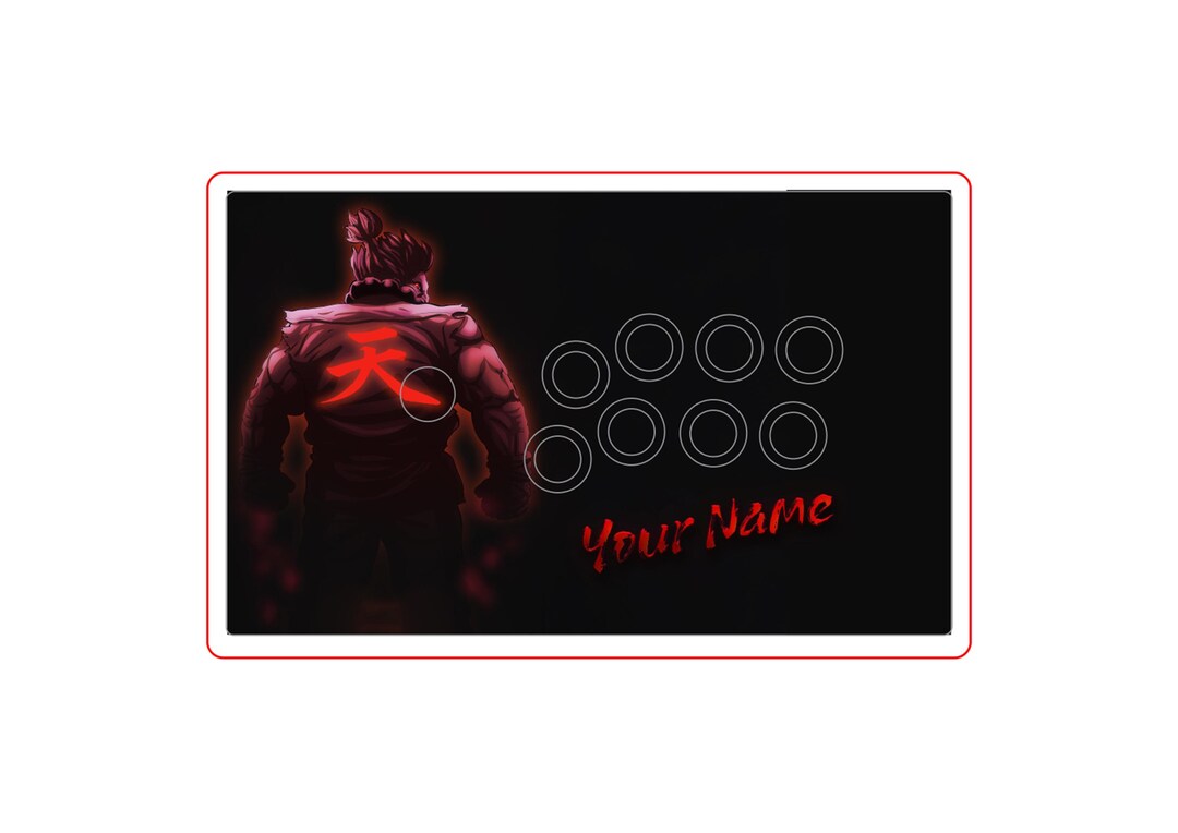 Fight Stick Custom Artwork Print for Hori Madcatz and Many More, SF ...