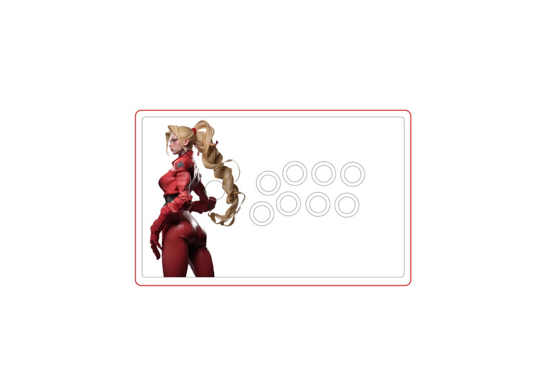 Fight Stick Custom Artwork Print for Hori Madcatz and Many More, Street ...