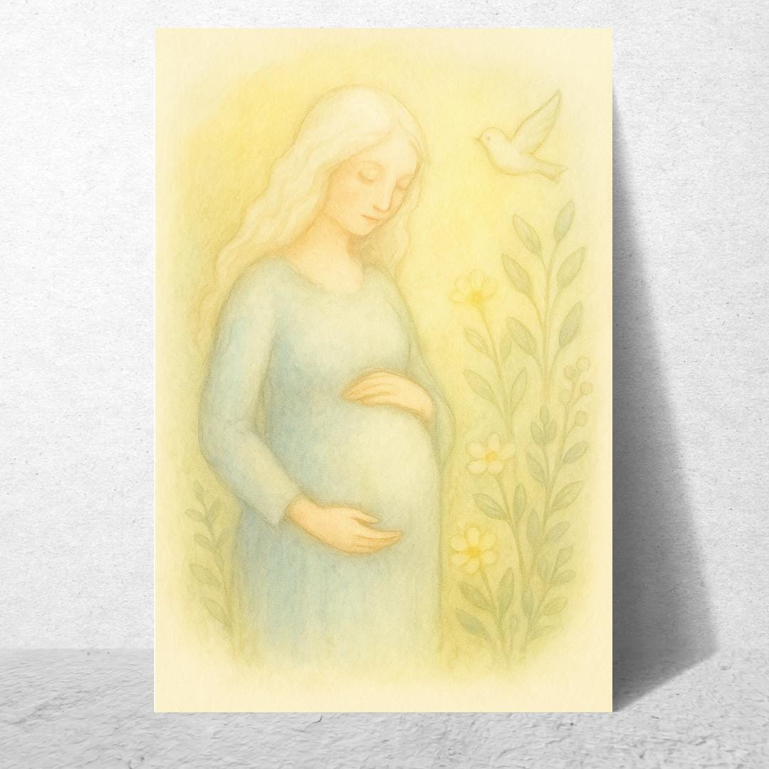 Birth Power Card for Pregnant Women | Spiritual Pregnancy | Doula ...