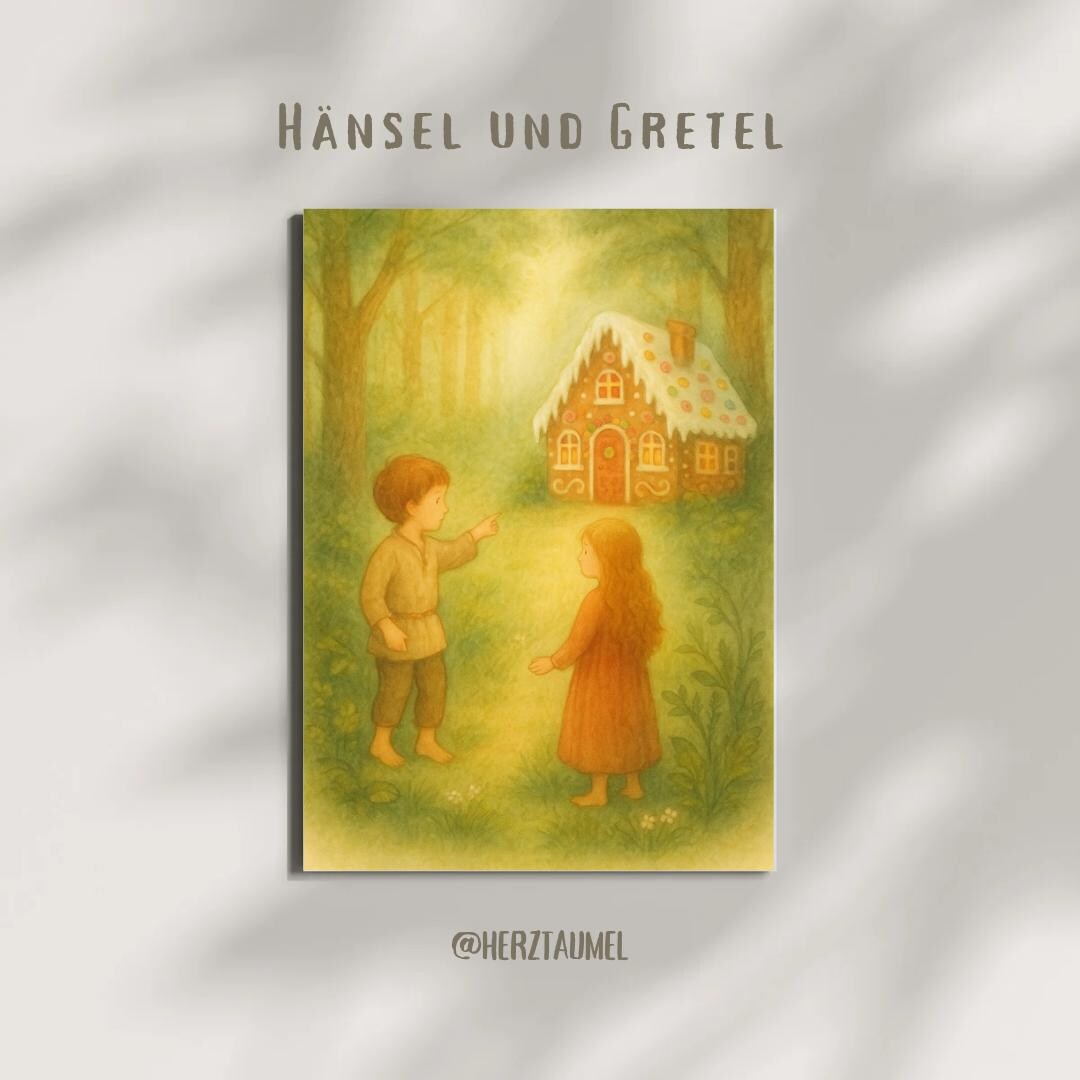 Hansel and Gretel – Fairy Tale Card for the Seasonal Table | Fairy Tale ...