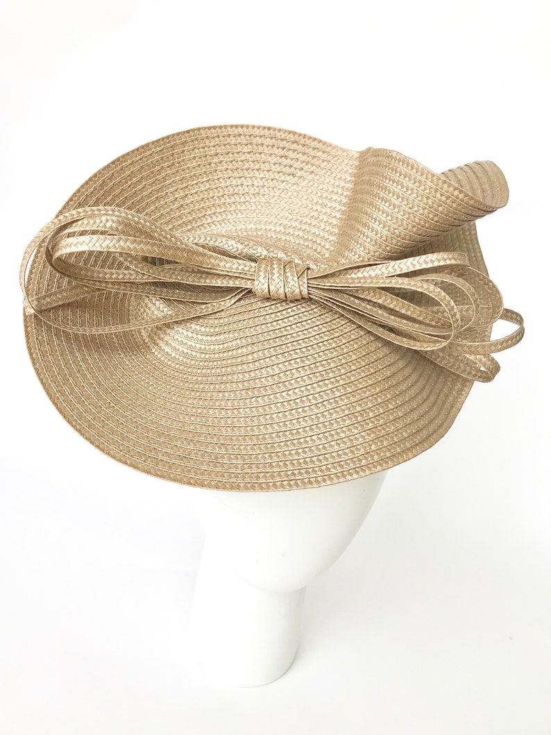 Beige Kentucky Derby Fascinator, Beige Women's Races Hats, Ivory ...