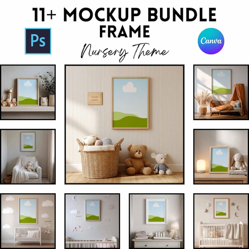 Playroom Art Mock Up - Etsy