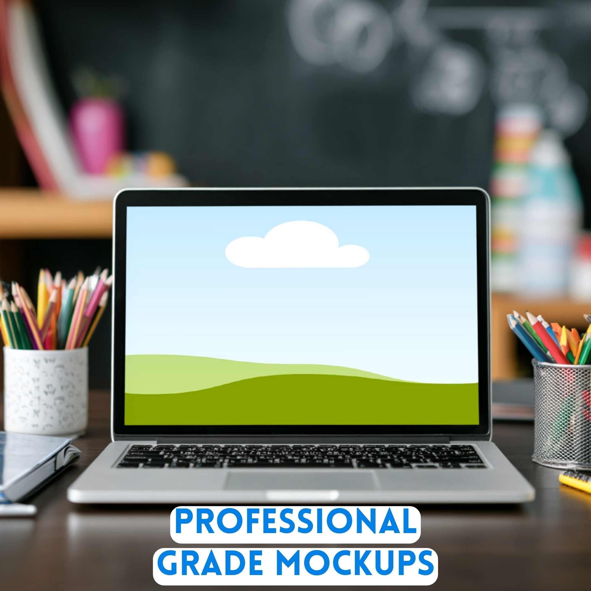 Laptop Mockup | Back to School Mockup | MacBook Template | Etsy Mockup ...