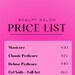 Editable Spa & Salon Price List Template | Canva Beauty Service Menu ...