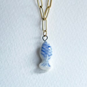 Big Fish. Big Catch. Porcelain Charm. Cute, Delicate Fish Charm. Hand ...