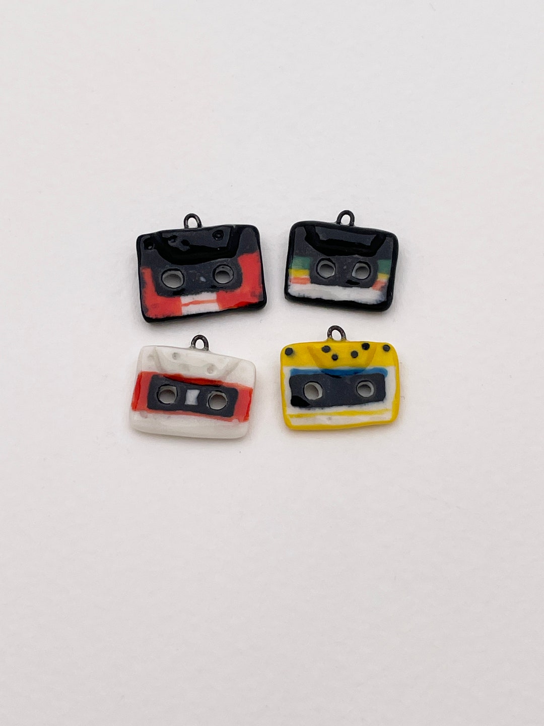 Cassette Tape. Cute and Tiny Music Tape. Miniature Porcelain Cassette ...