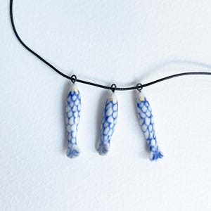 Big Fish. Big Catch. Porcelain Charm. Cute, Delicate Fish Charm. Hand ...