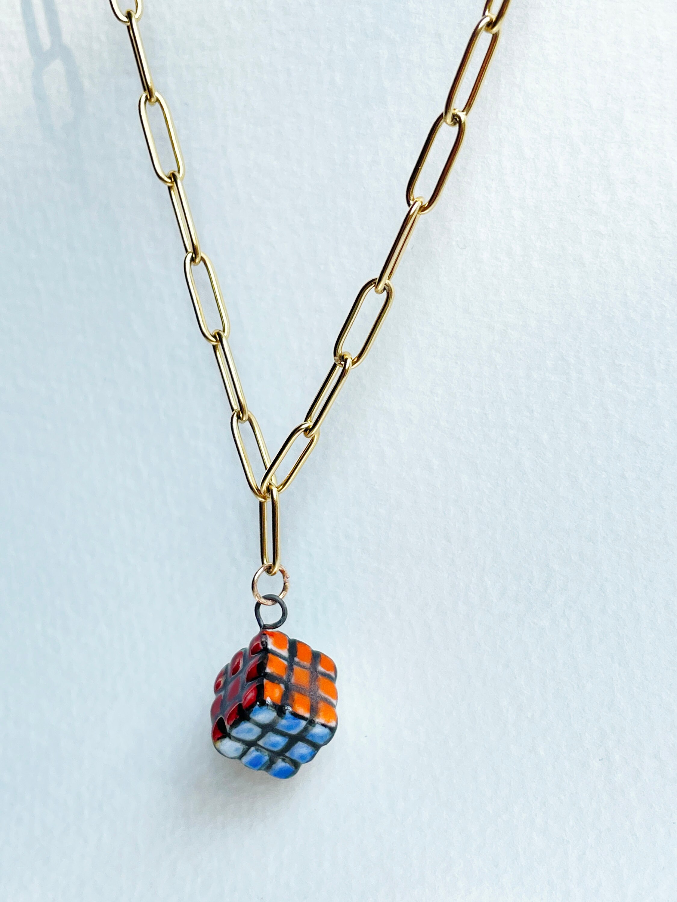 Rubik's Cube. Cute, Rubik's Cube Porcelain Charm. Miniature Rubik's ...
