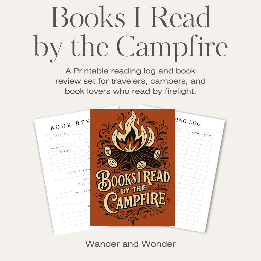 Books I Read by the Campfire - A Printable Reading Log and Book Review ...