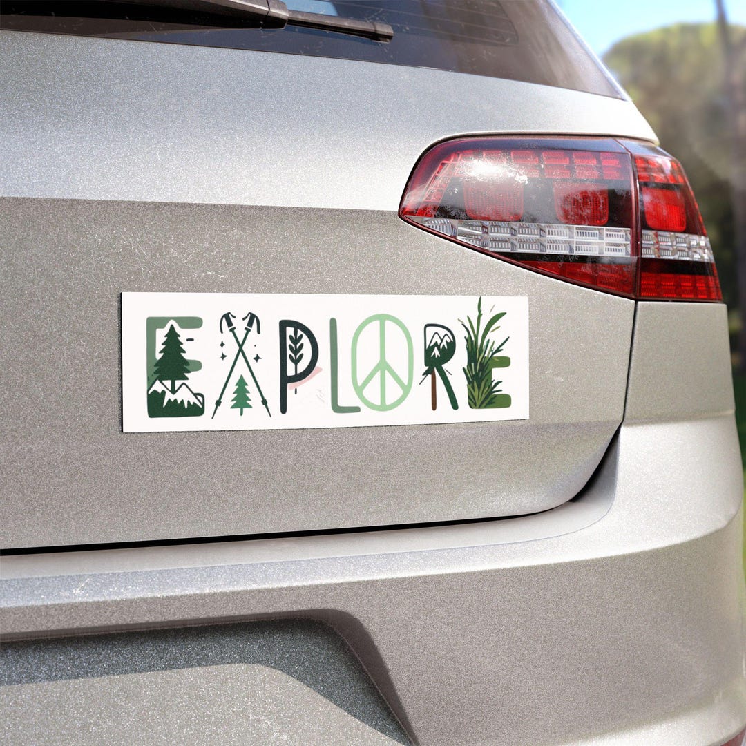 Explore Bumper Magnet | Outdoor Adventure Car Magnet | Nature Hiking ...